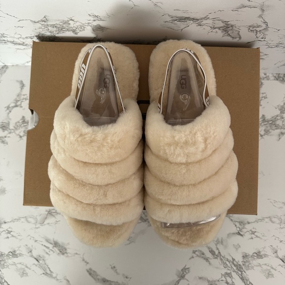 UGG | Shoes | Ugg Fluff Yeah Chestnut Brown Slide Slippers | Poshmark